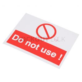 10 x Adhesive Labels - 'Do Not Use!'