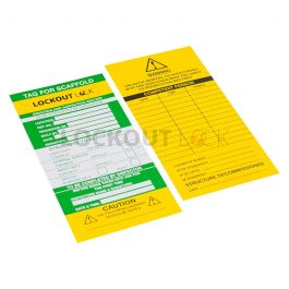 Standard Scaff Tag Record Card (Pack of 10)