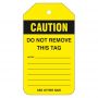 Caution - Do Not Operate Tags - Pack of 10 - Yellow