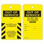 10 x Tags - 'Out of Service - Do Not Use Or Operate'