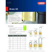 ABUS 65 Series Brass Padlocks