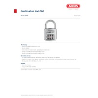 ABUS 160 Prestige Code Combination Lock